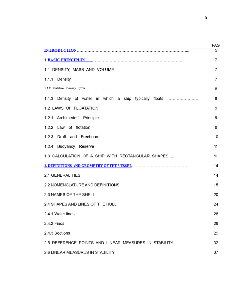 Final Stability Sheet July 4 | PDF | Buoyancy | Density