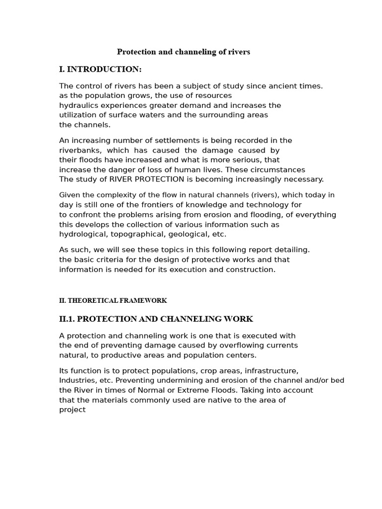 River Protection and Channeling Techniques | PDF | River | Levee