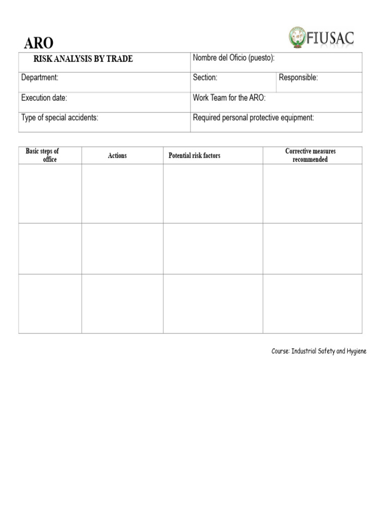 ARO Format | PDF