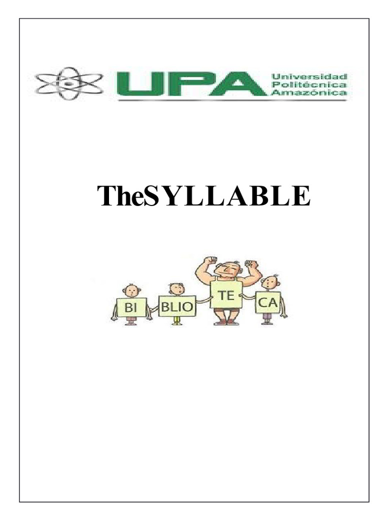 Syllabication Rules | PDF | Syllable | Stress (Linguistics)