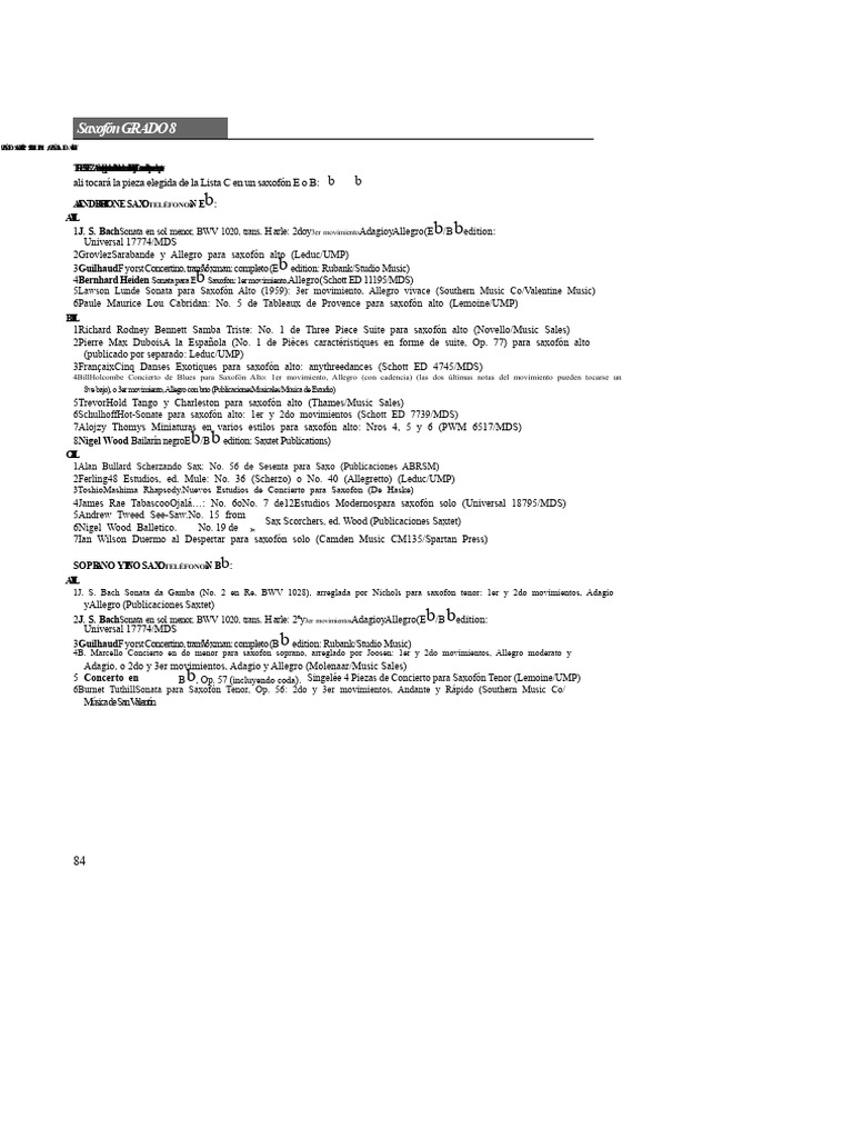 Sax 0808 | PDF | Escala (música) | Formas musicales