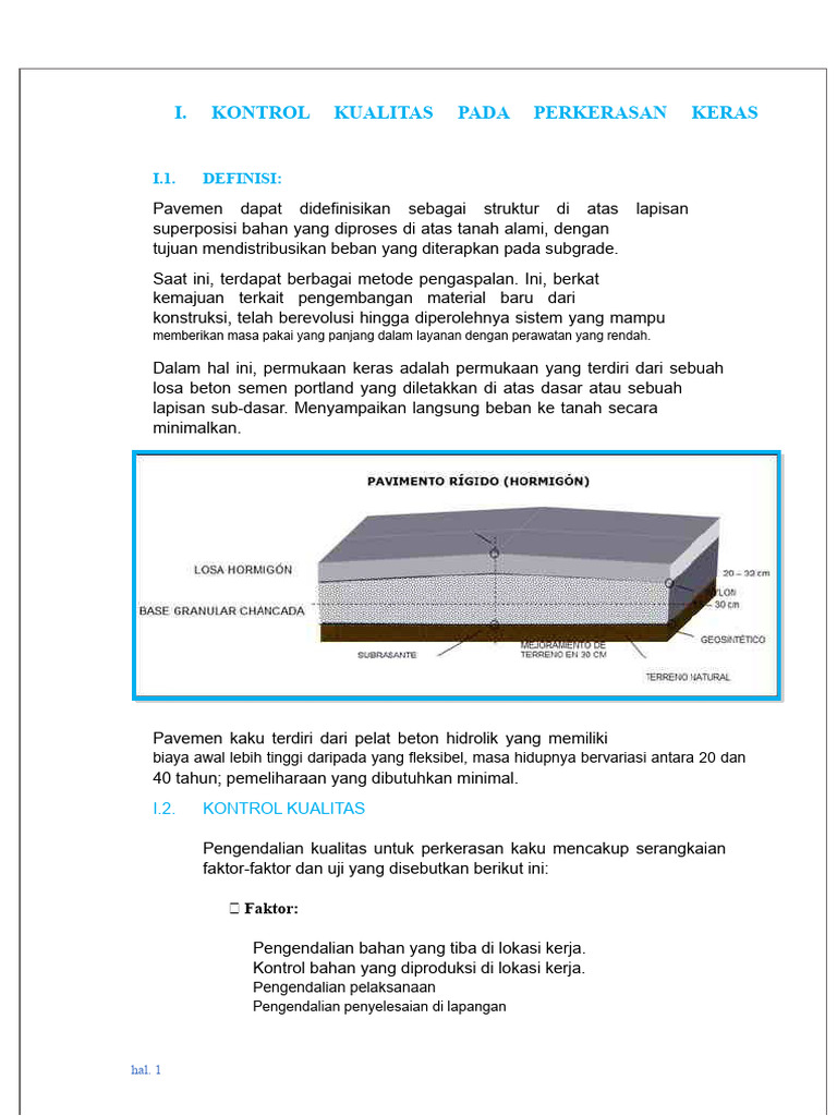 Kontrol Kualitas Perkerasan Kaku | PDF