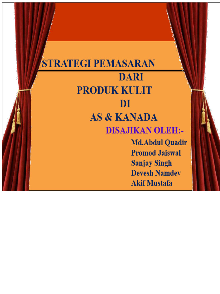 Strategi Pemasaran Produk Kulit | PDF