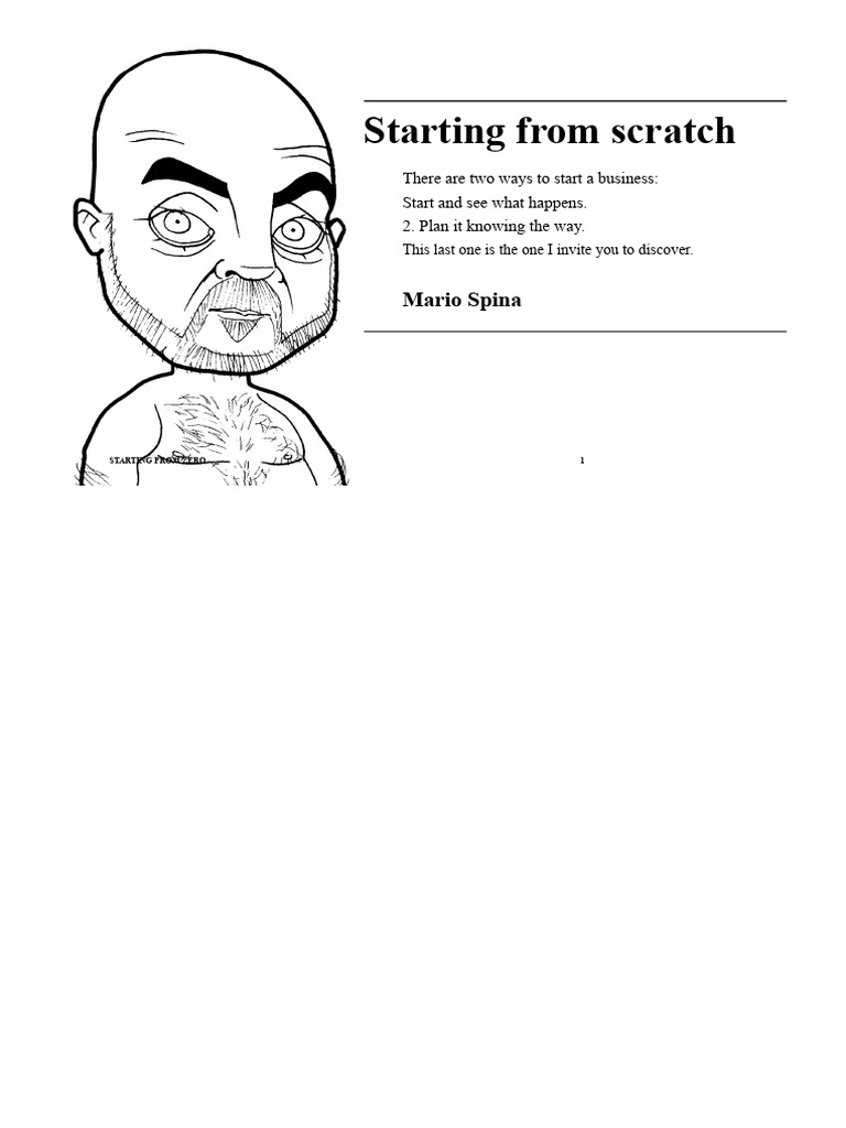 Starting From Scratch by Mario Spina | PDF | Entrepreneurship | Taxes
