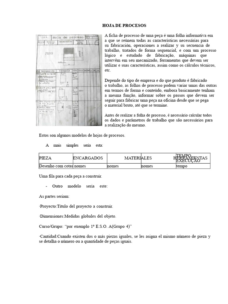 Guia Completo da Folha de Processo | PDF | Produção em massa