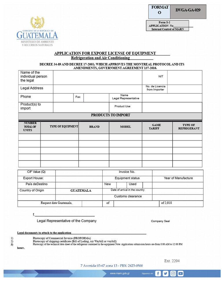 Application For Export License of Equipment | PDF