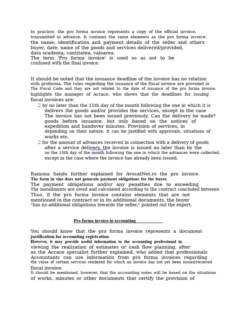Proforma Invoice - Legal Regime | PDF | Invoice | Pro Forma