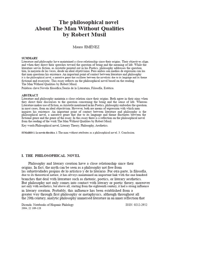 Musil Robert - The Man Without Attributes | PDF | Novels | Don Quixote