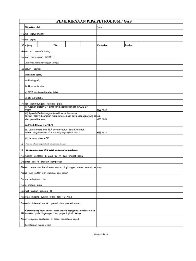 Inspeksi Pipa | PDF