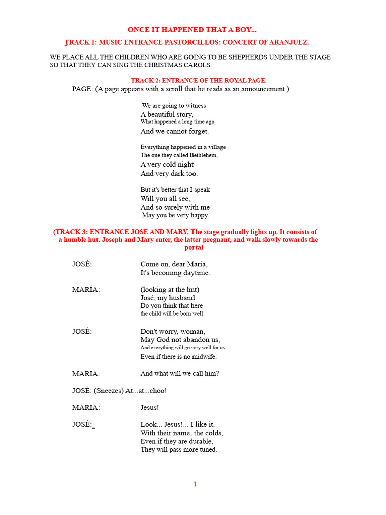 Christmas Play Script: Birth of Jesus | PDF | Biblical Magi