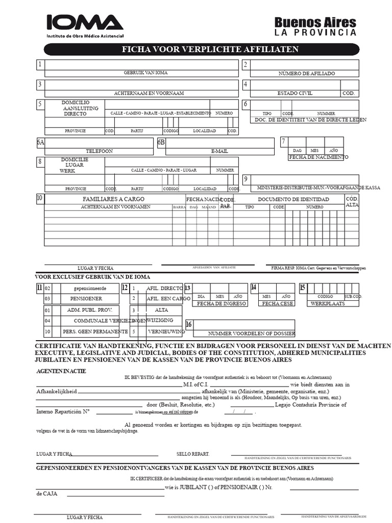 IOMA FORMULIER | PDF