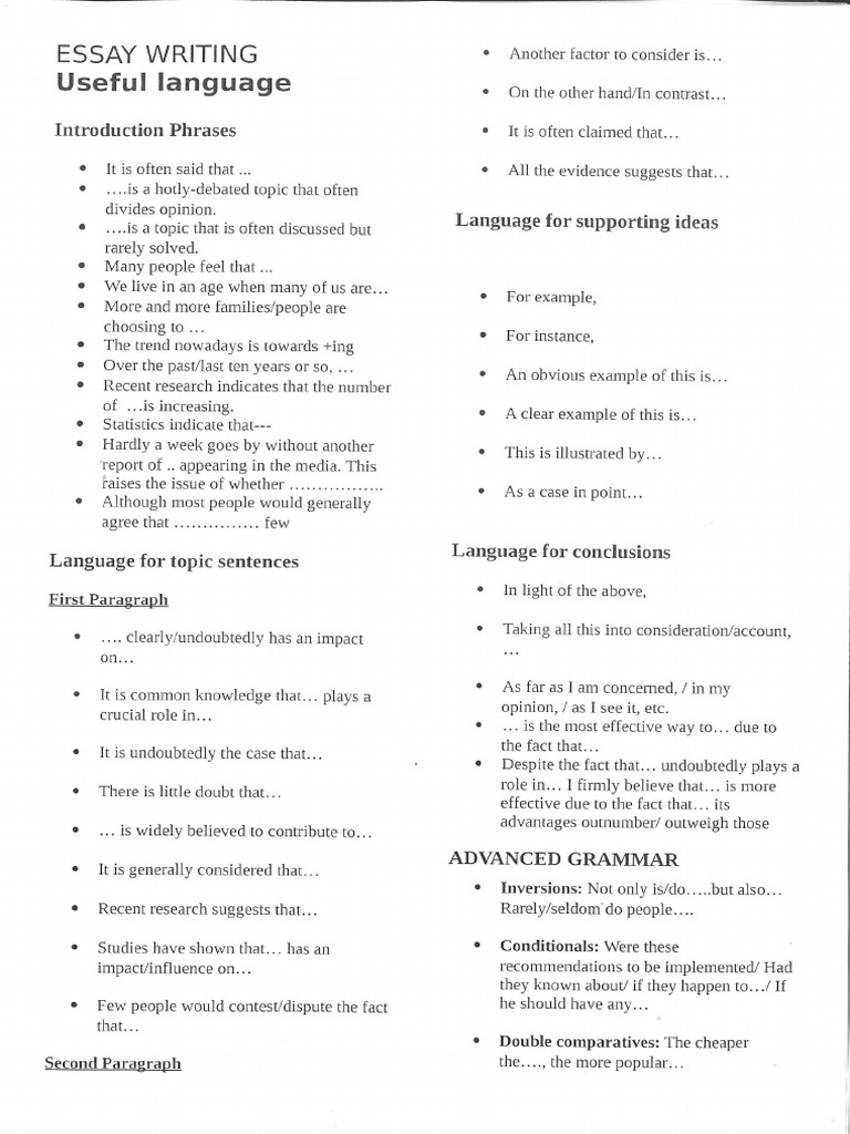 C1 Essay_useful Phrases (1) | PDF