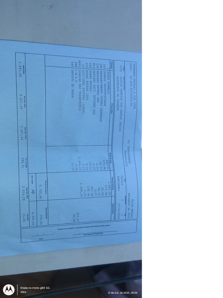Contra Cheque | PDF