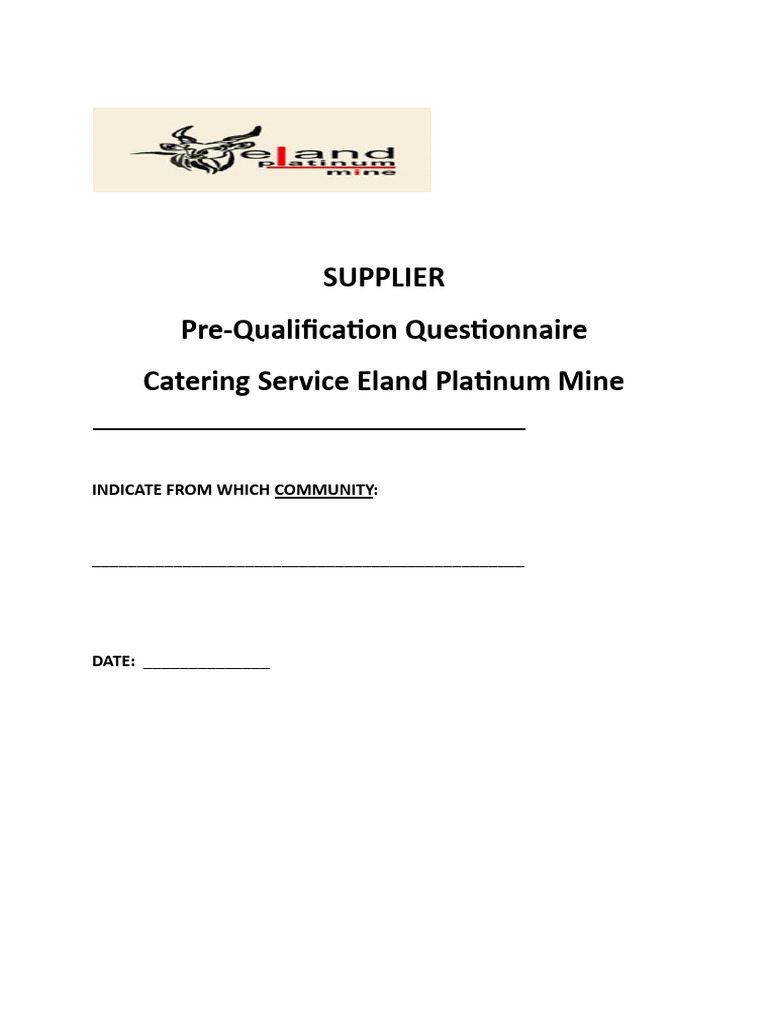 Intent Questiner Catering | PDF