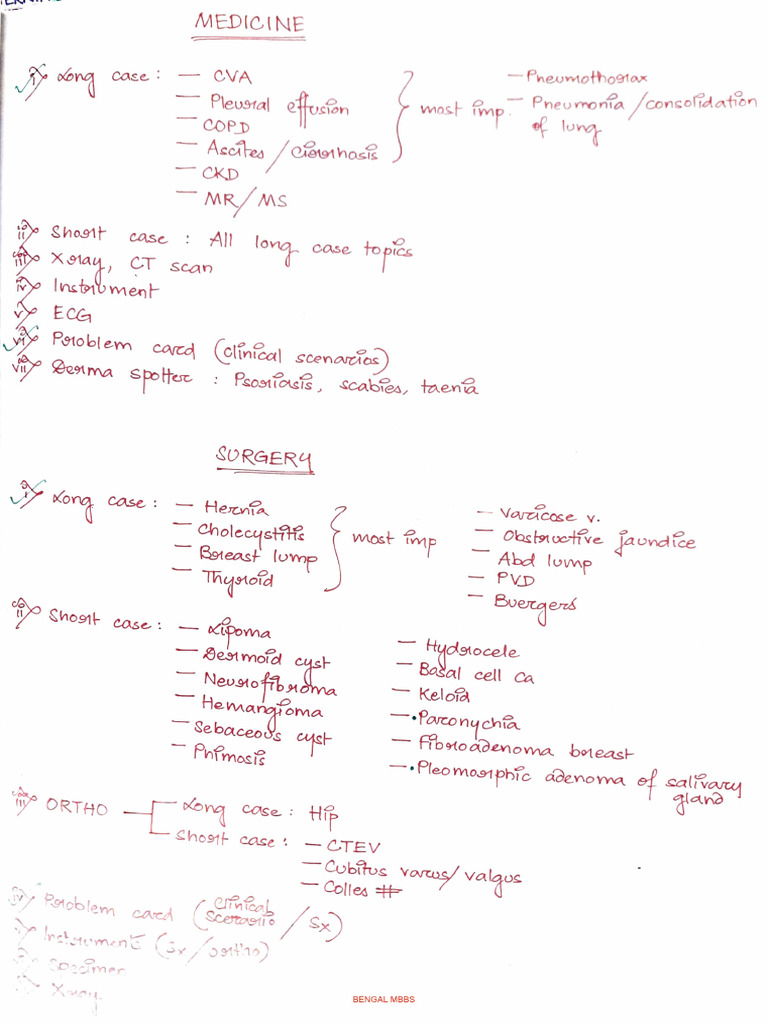 Final Year Case History Taking | PDF