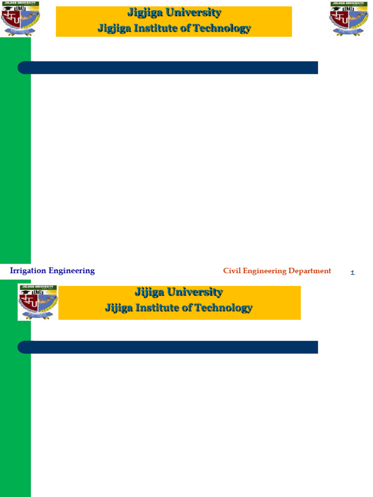 Chapter 1 Irrigation Engineering (For Student) | PDF | Irrigation | Soil