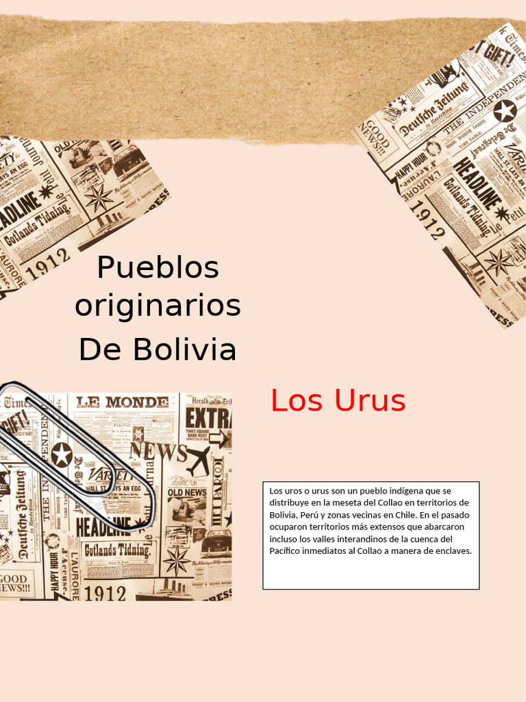 Pueblos indígenas de Bolivia: Uros, Chipayas y Collas | PDF | Imperio Inca