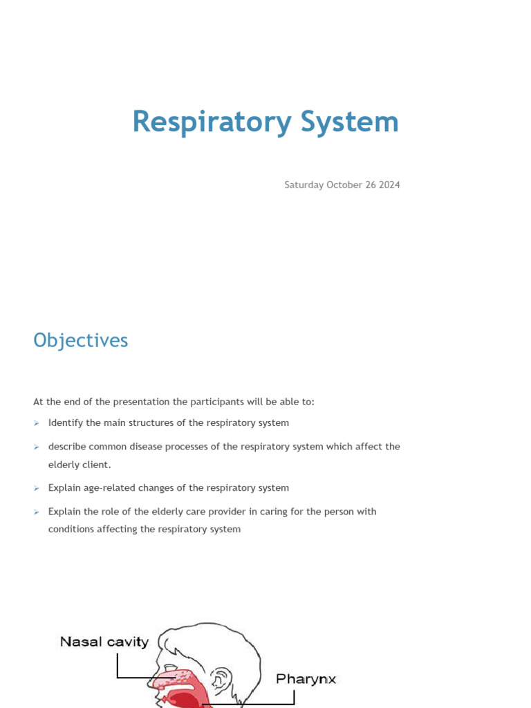 Elderly Respiratory Care Guide | PDF