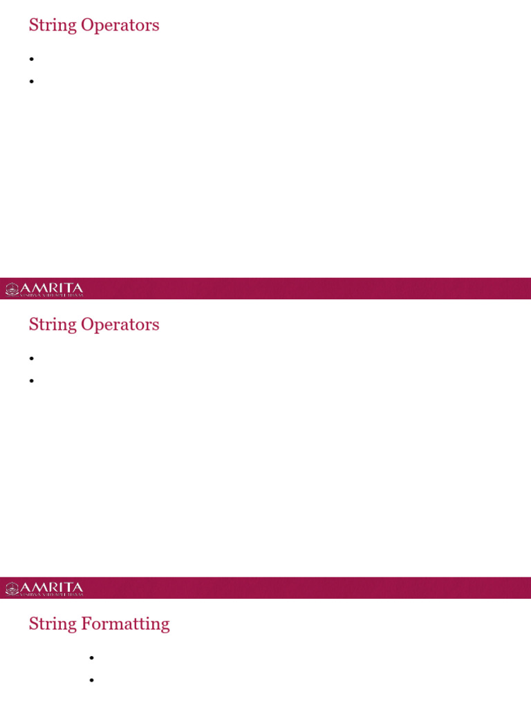 Python String Operations Guide | PDF