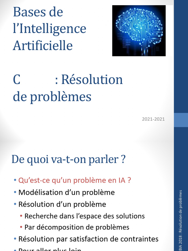 Résolution de problèmes en IA | PDF | Intelligence artificielle ...