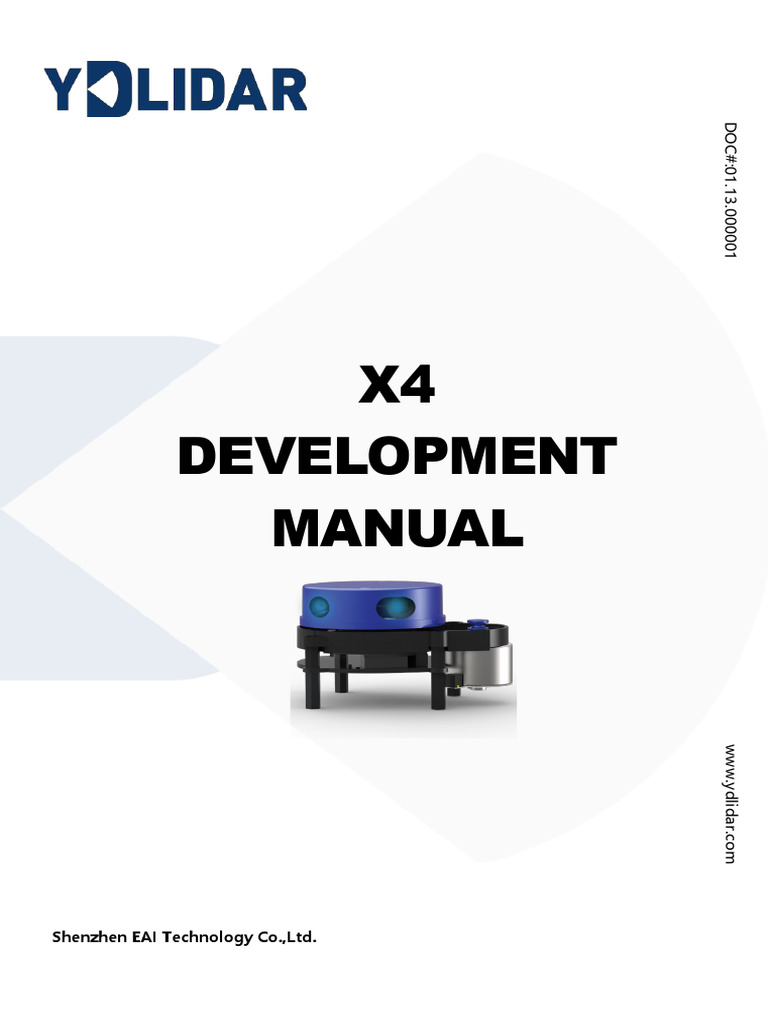p1178202-YDLIDAR X4 Development Manual V1.6 | PDF | Computing | Computer Engineering