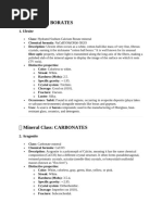 Mineral Identification Chart Guide | PDF | Minerals | Classification Of ...
