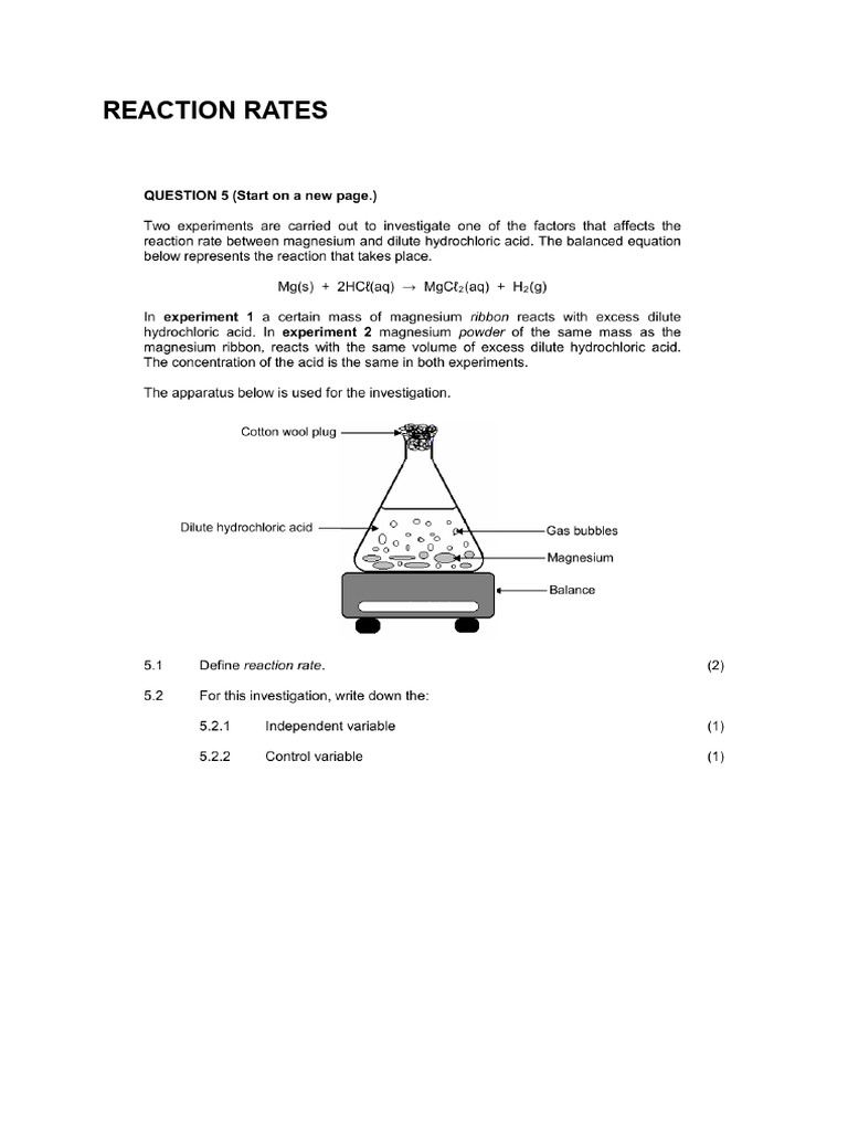 Reaction Rates Chemical Equilibrium Acids Bases Electrochemical ...
