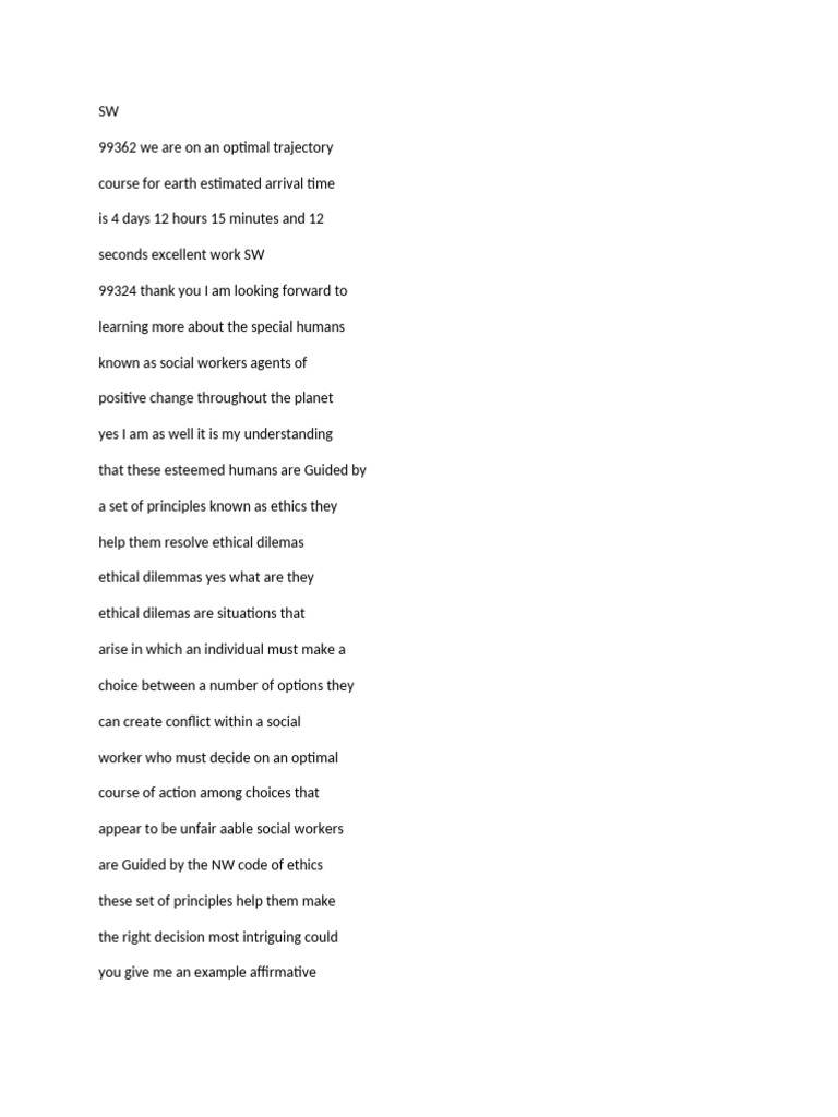 Social Work Ethical Dilemmas | PDF | Crimes | Crime & Violence