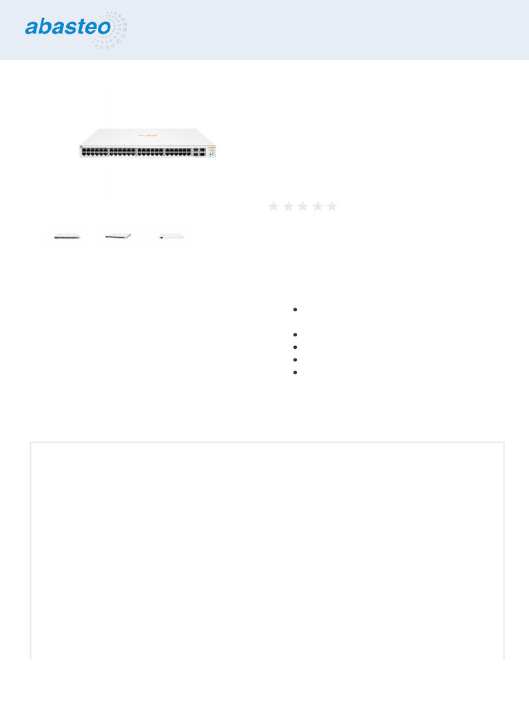 Switch HPE JL686B: 48 Puertos PoE | PDF | Calidad de servicio | Ethernet