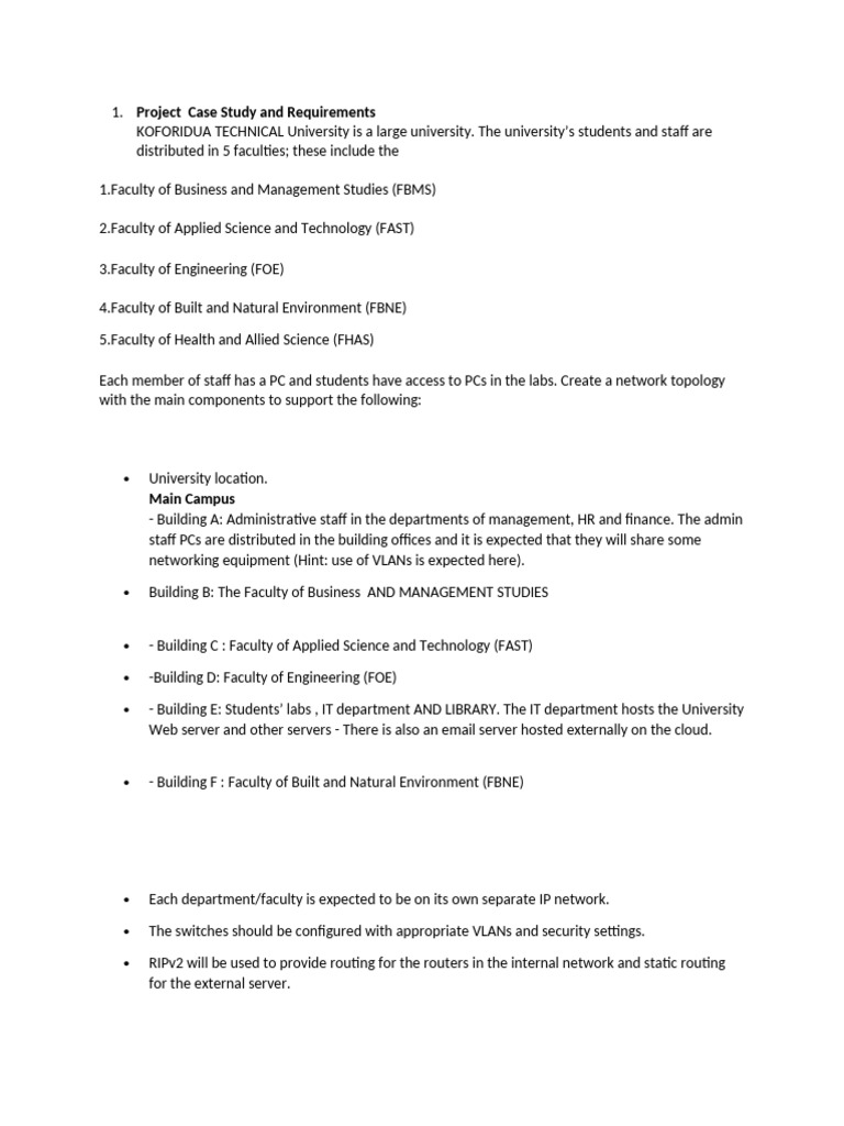 Campus Network Project | PDF | Computer Network | Router (Computing)