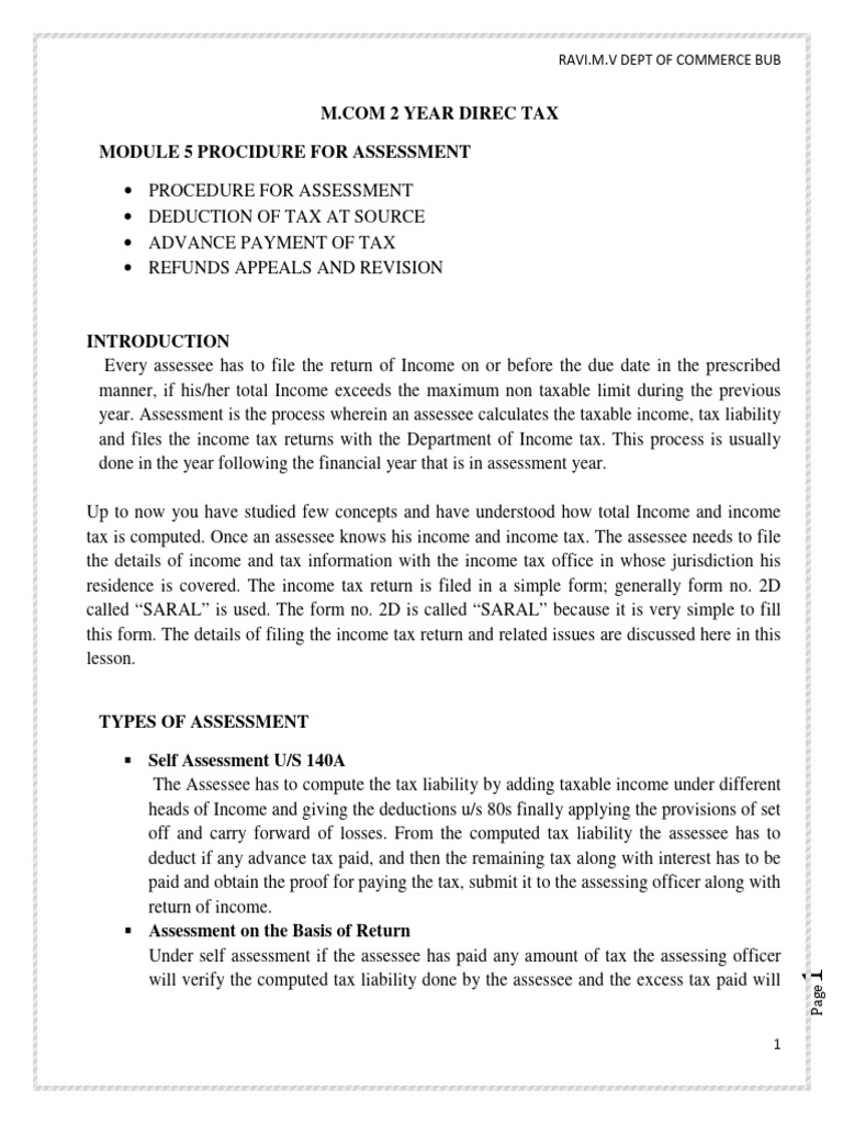 5 Module Procedure For Assessment Mcom Correspondence - Copy - Copy ...