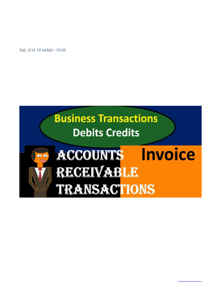 230+Accounts+Receivable+Journal+Entries Otter | PDF | Debits And ...