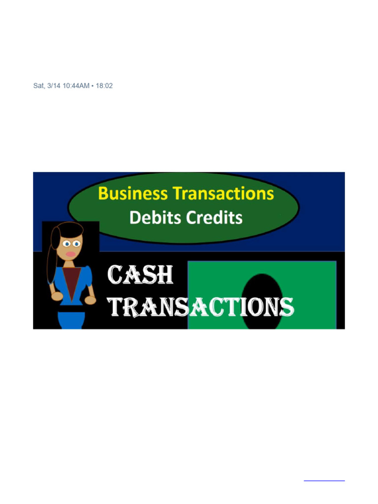 Cash Journal Entries Explained | PDF | Debits And Credits | Revenue
