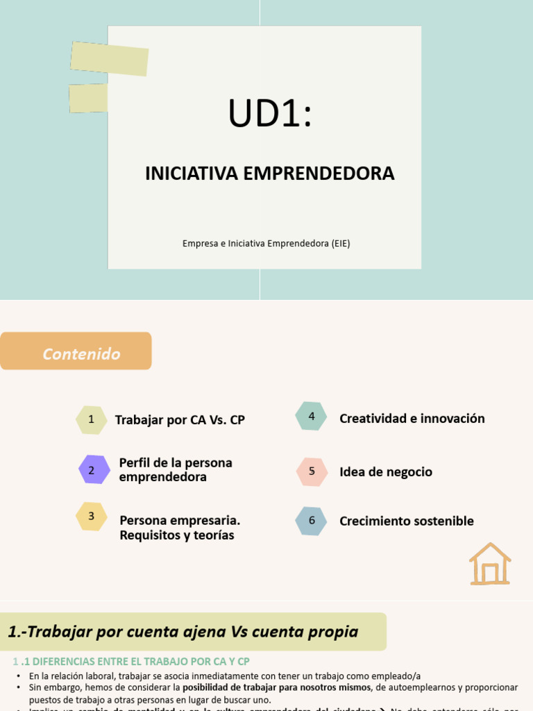 ud 1 eie 2425 | PDF | Sustentabilidad | Iniciativa empresarial