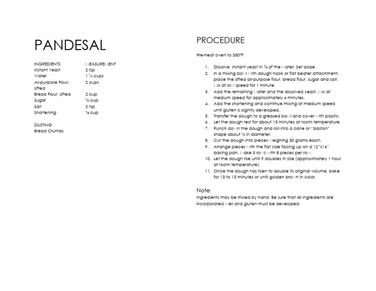 Goldilocks Recipe Book | PDF