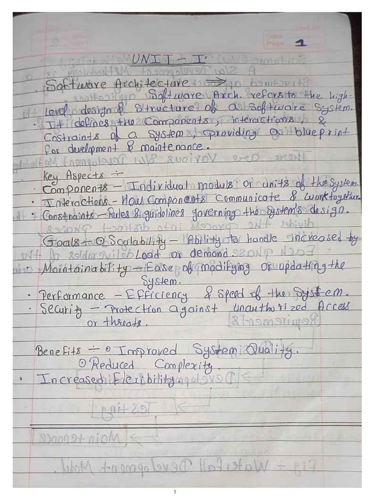 Software Architecture Notes | PDF