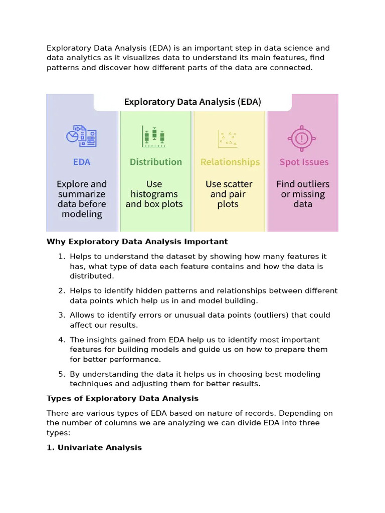 Importance of Exploratory Data Analysis | PDF | Data Analysis | Outlier