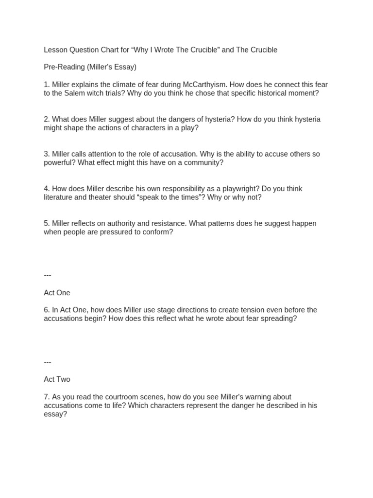 Crucible Before and After | PDF