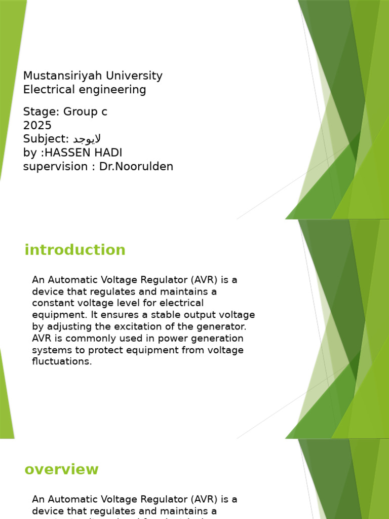 Mustansiriyah University Electrical engineering Stage: Group c 2025 ...