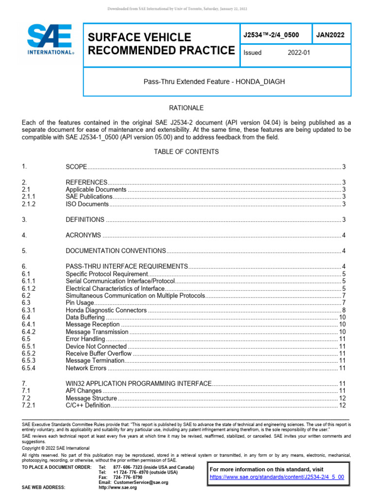 Sae J2534-2-4-2022 | PDF | Osi Model | Computing