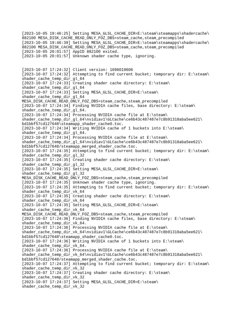 Shader Log.previous | PDF | Directory (Computing) | Computing