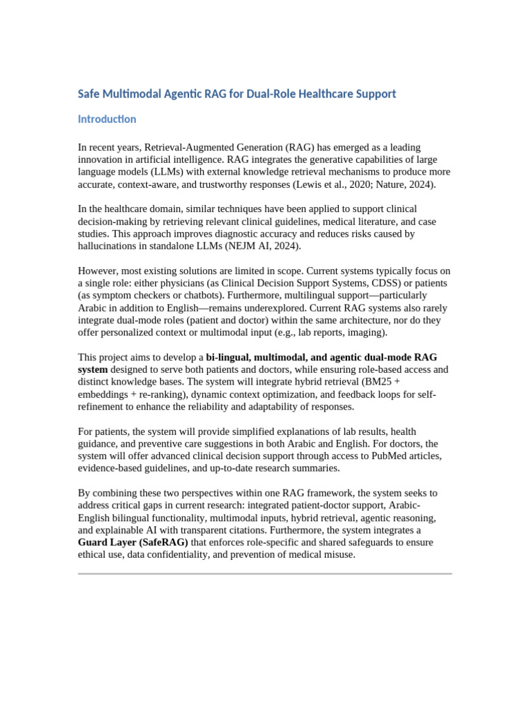 Final Safe Multimodal Agentic RAG Report | PDF | Artificial ...