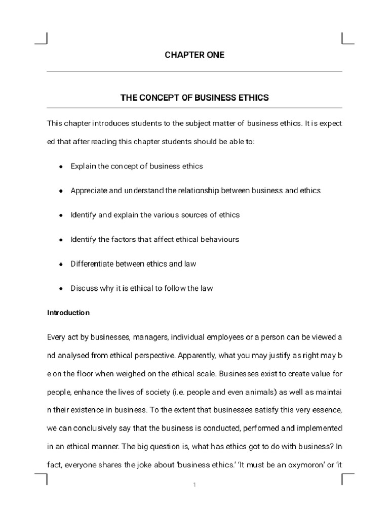 Business Ethics Lecture Notes Phoenix | PDF