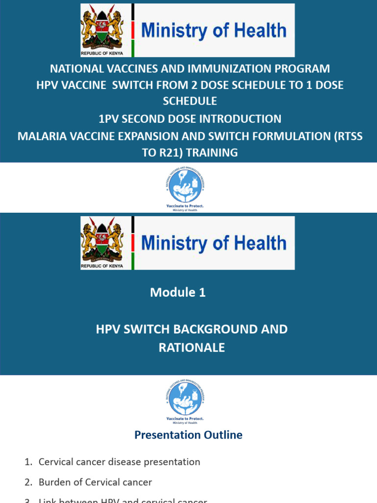 HPV Ipv2 and Malaria Training Final Cascade | PDF | Cervical Cancer | Vaccines