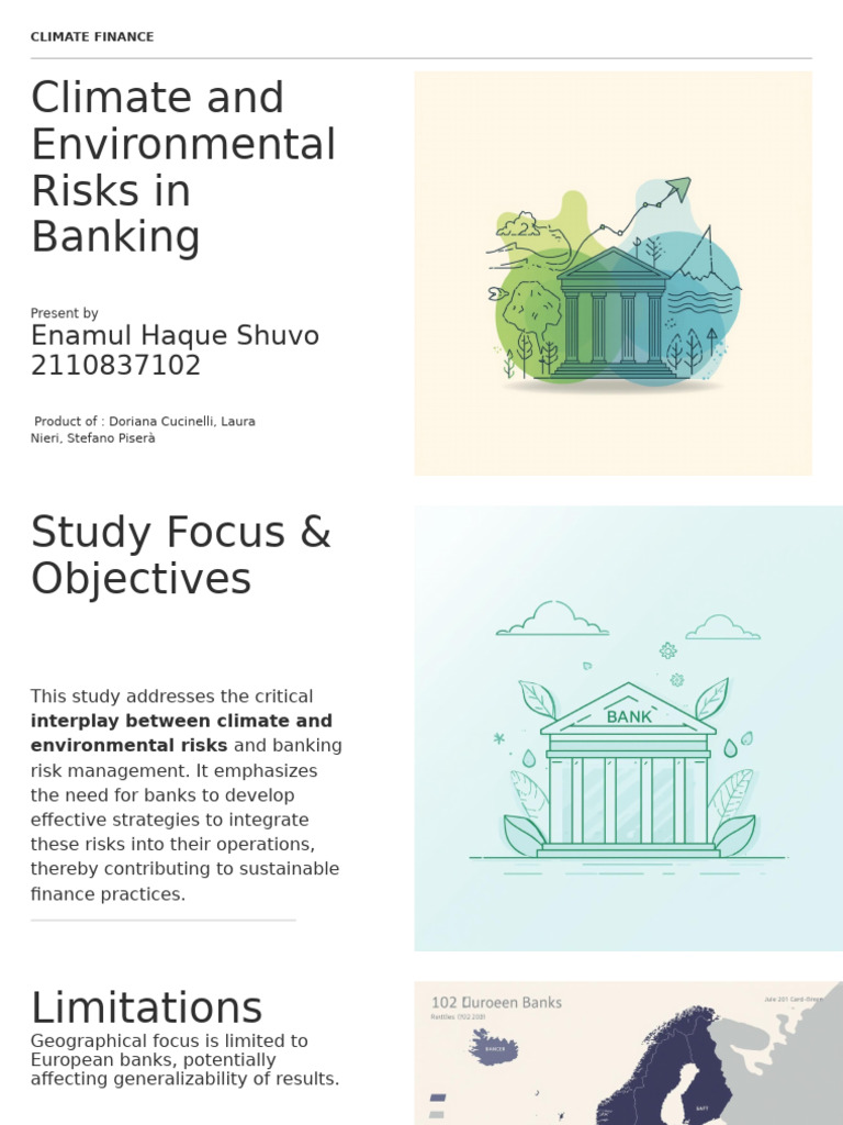 Banking Climate Risk Management Strategies | PDF | Risk | Governance
