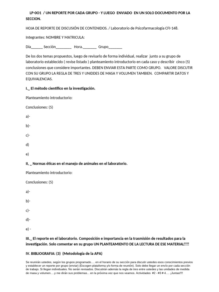 #1 HOJA de REPORTE Asignacion para Envio Sec. 15 A | PDF