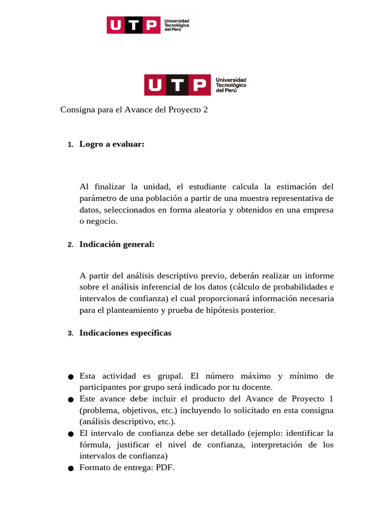 ? Proyecto Final - Estadistica Aplicada A Los Negocios | PDF | Estadísticas | Intervalo de confianza