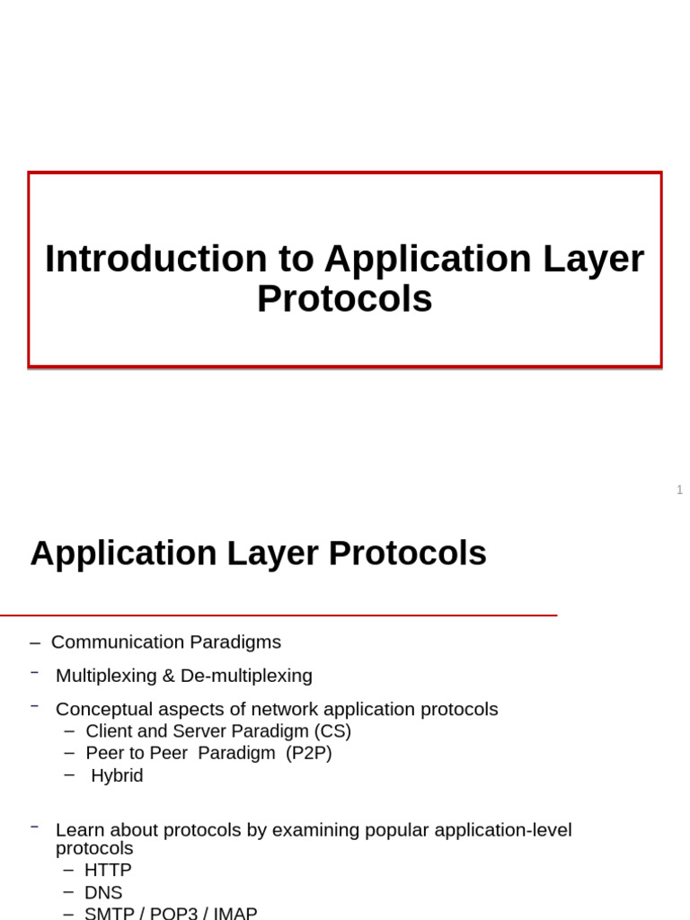 Application Layer 1 | PDF | Domain Name System | Computer Network