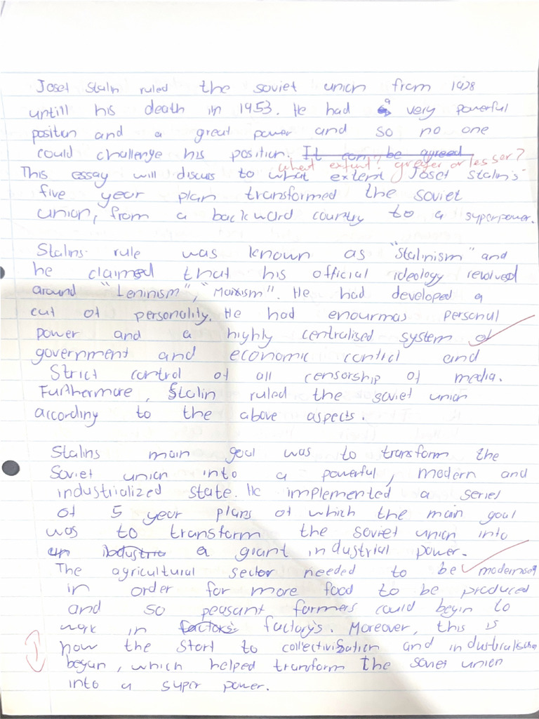 Stalin Essay | PDF