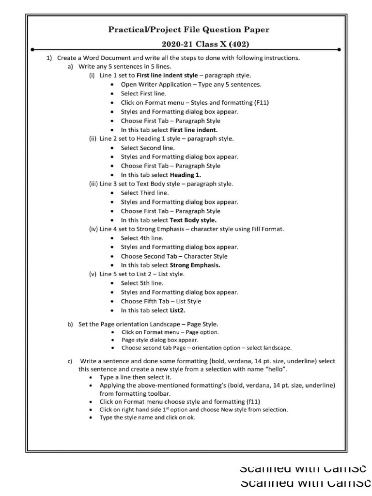 Class 10 Project File Pdf